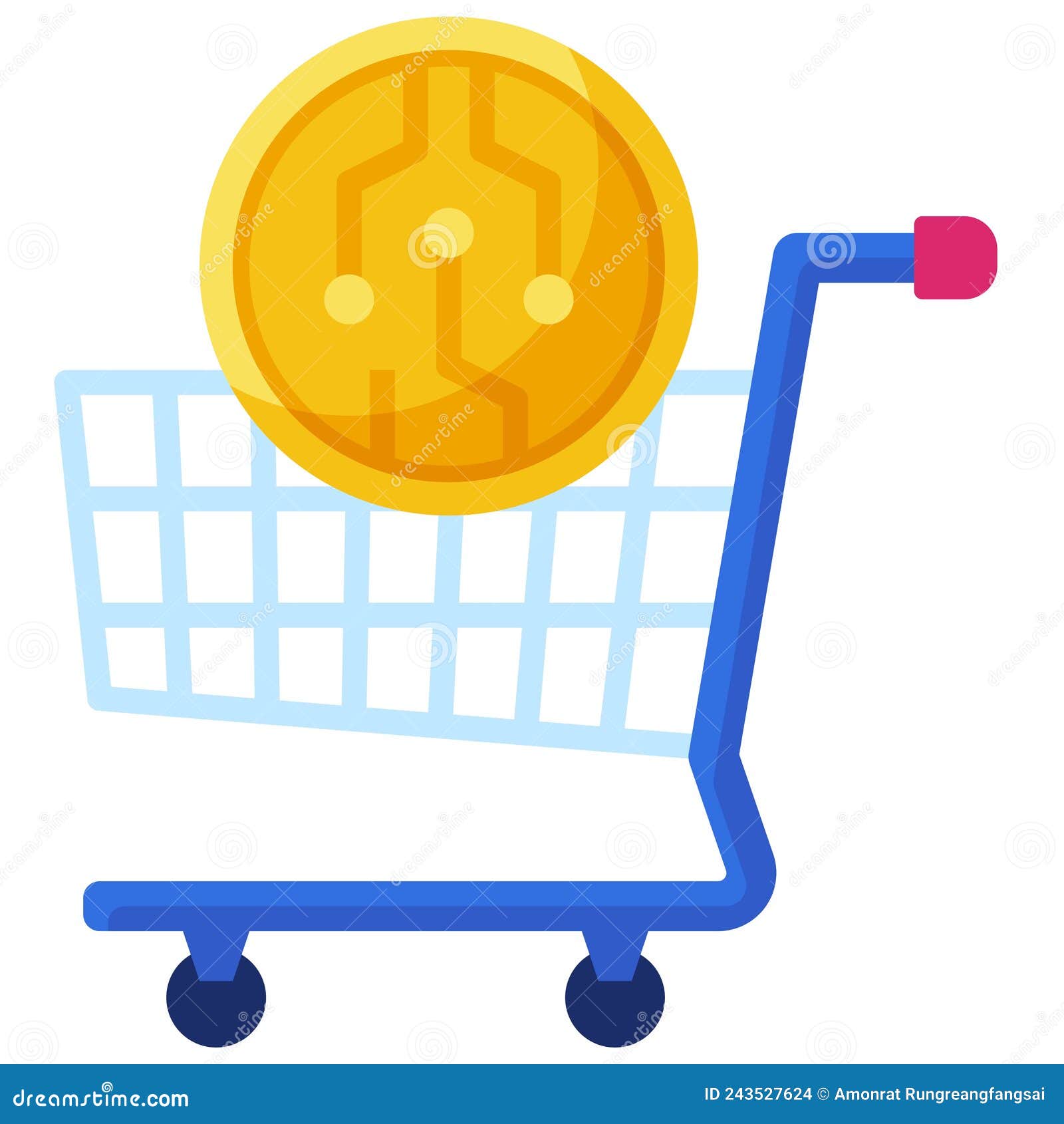 Pay Off Icon, Crypto Related Vector Illustration Stock Vector ...