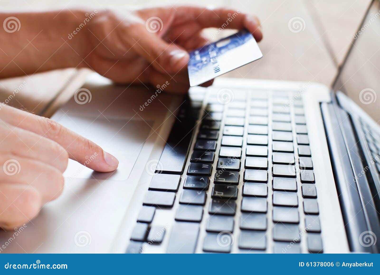 Pay online stock photo. Image of laptop, concept, finger - 61378006