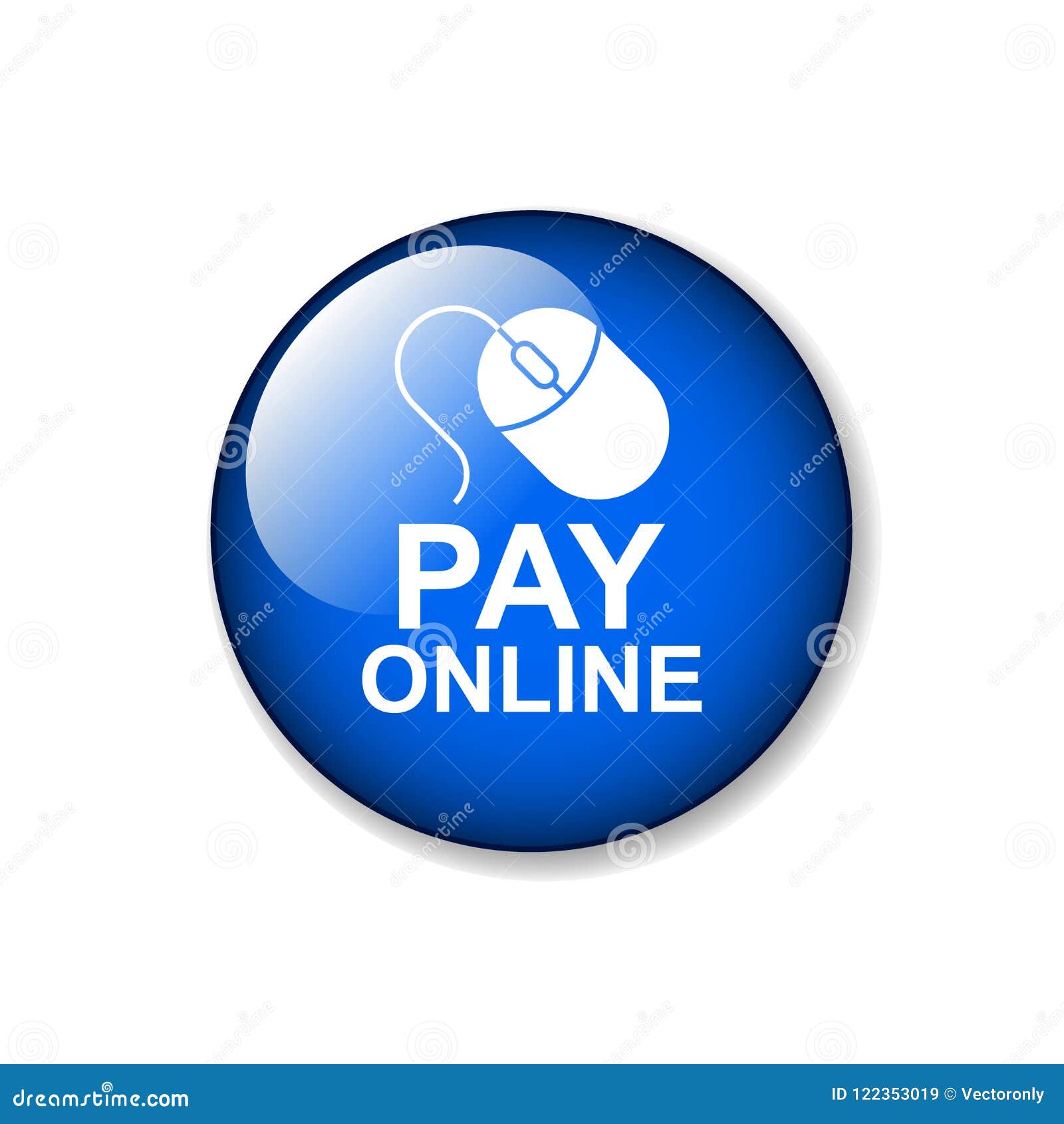 Pay online now stock illustration. Illustration of buttons - 122353019
