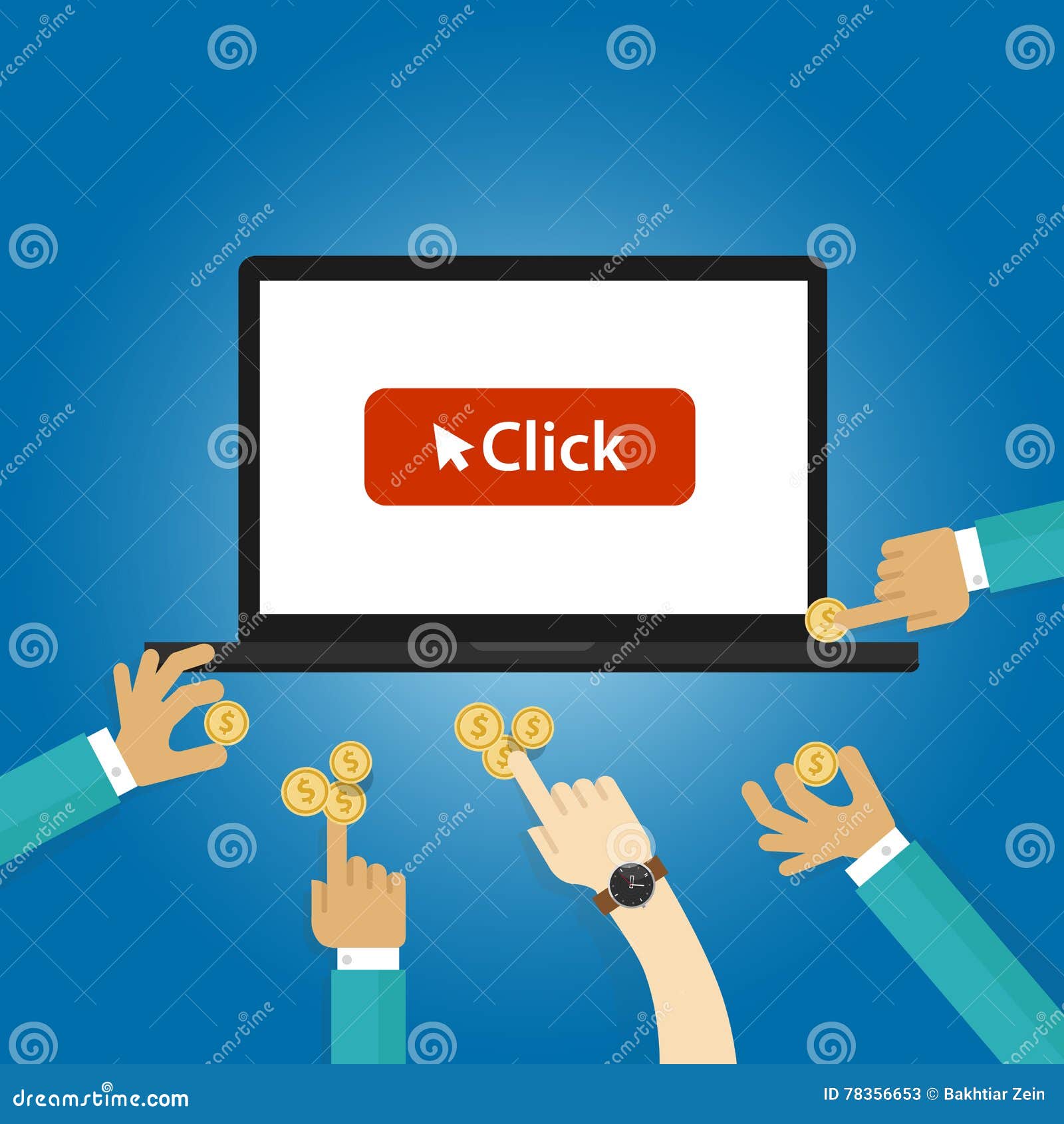 Pay Per Click Ads Bidding Auction Buying Traffics Website PPC ...