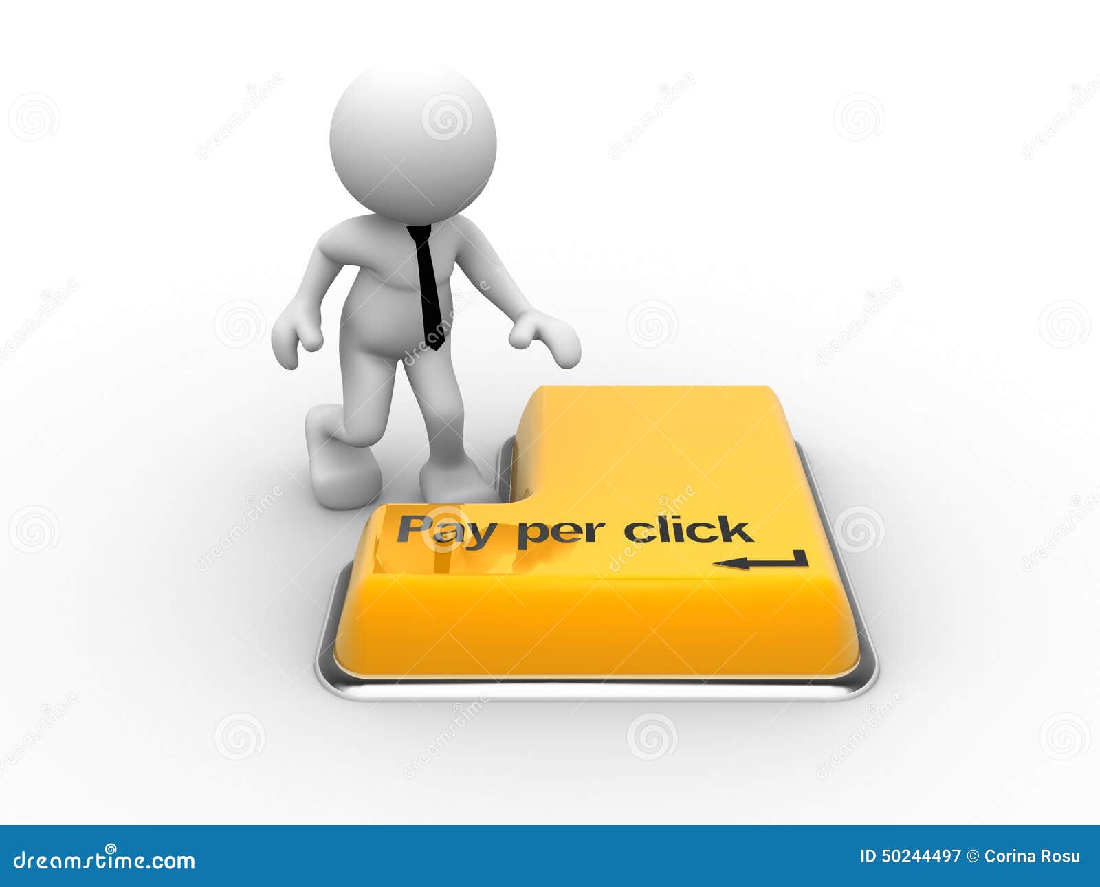 Pay per click stock illustration. Illustration of environment - 50244497