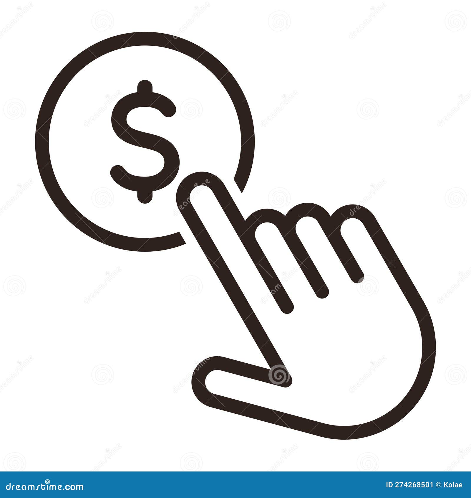 Pay Per Click Icon Concept, Pay Symbol Stock Illustration ...