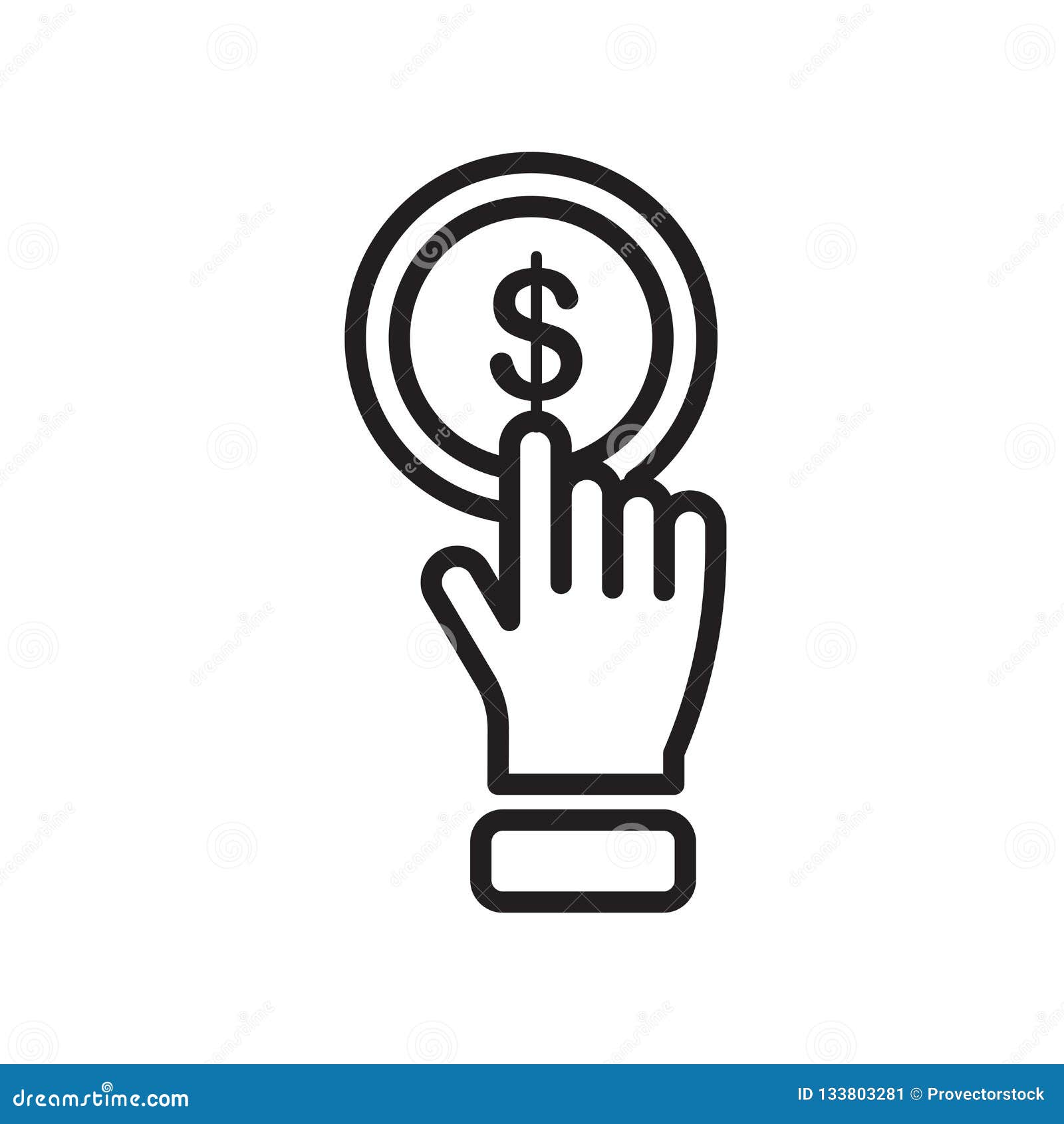 Pay Per Click Icon Vector Sign and Symbol Isolated on White Back Stock ...