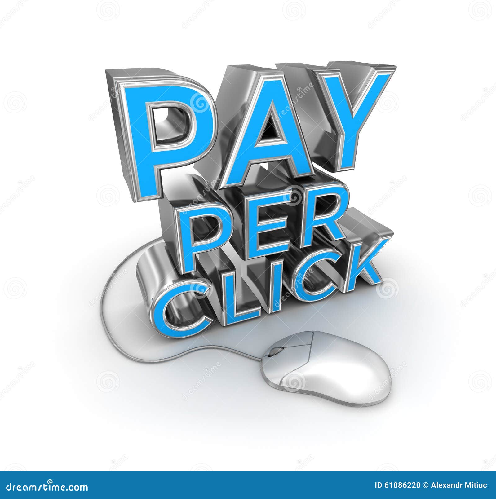 Click Text And Cursor Illustration Design Royalty-Free Cartoon ...