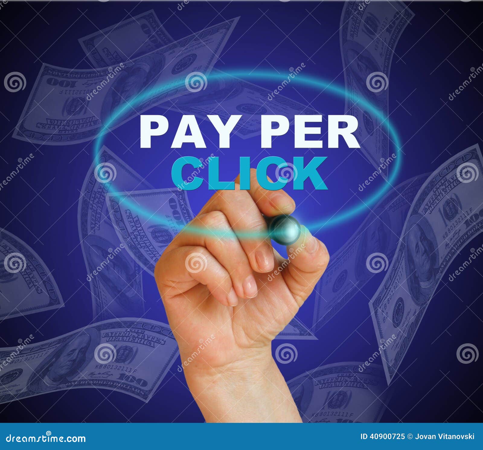 Pay per click stock image. Image of gesture, graphic - 40900725