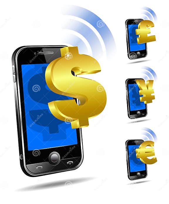 Pay by Phone Tariff, Cell Smart Mobile Concept Stock Vector ...