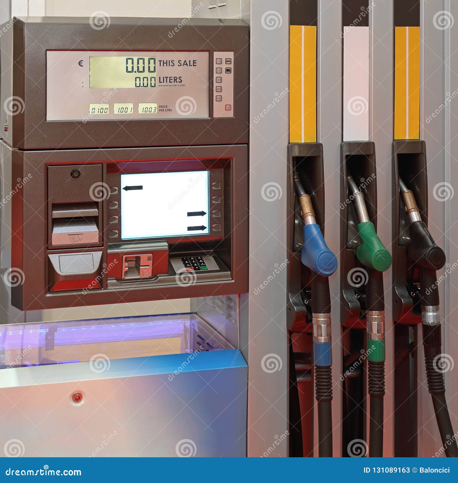 Pay at the Pump Card stock image. Image of safety, dispenser - 131089163