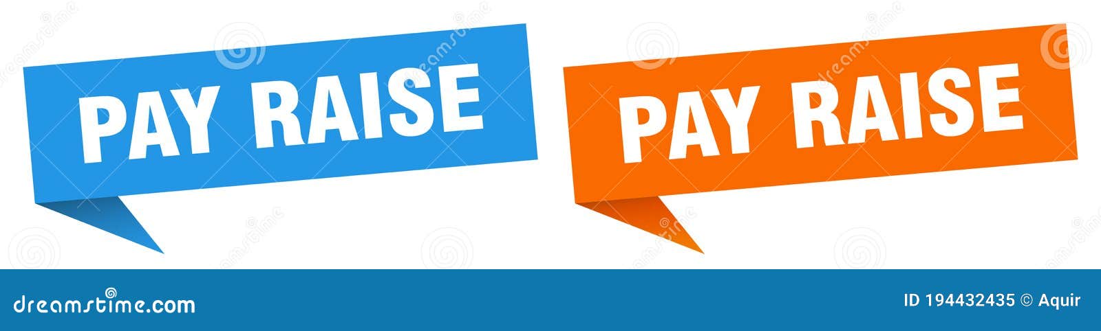 Pay Raise Banner. Pay Raise Speech Bubble Label Set Stock Vector ...