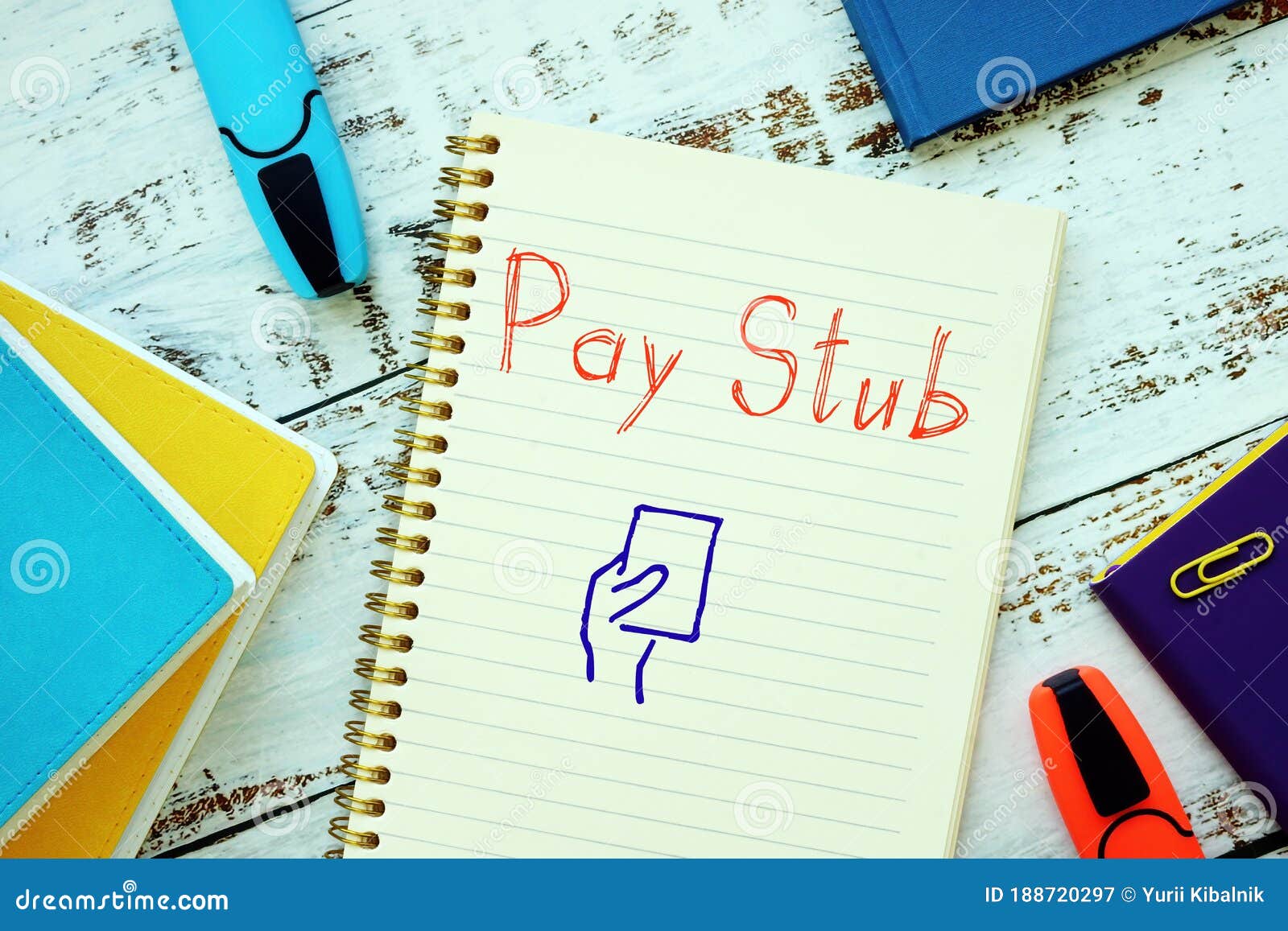 Pay Stub sign on the sheet stock image. Image of employment - 188720297