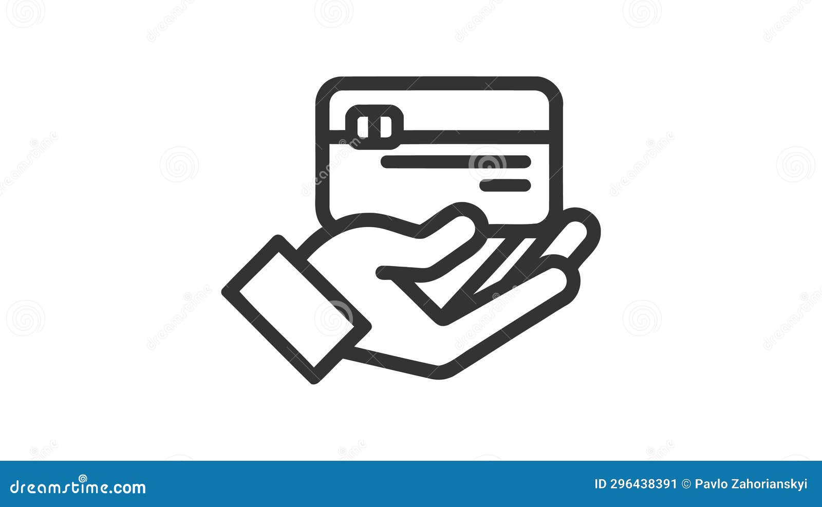 Pay Symbol, Logo Illustration. Editable Stroke Stock Vector ...