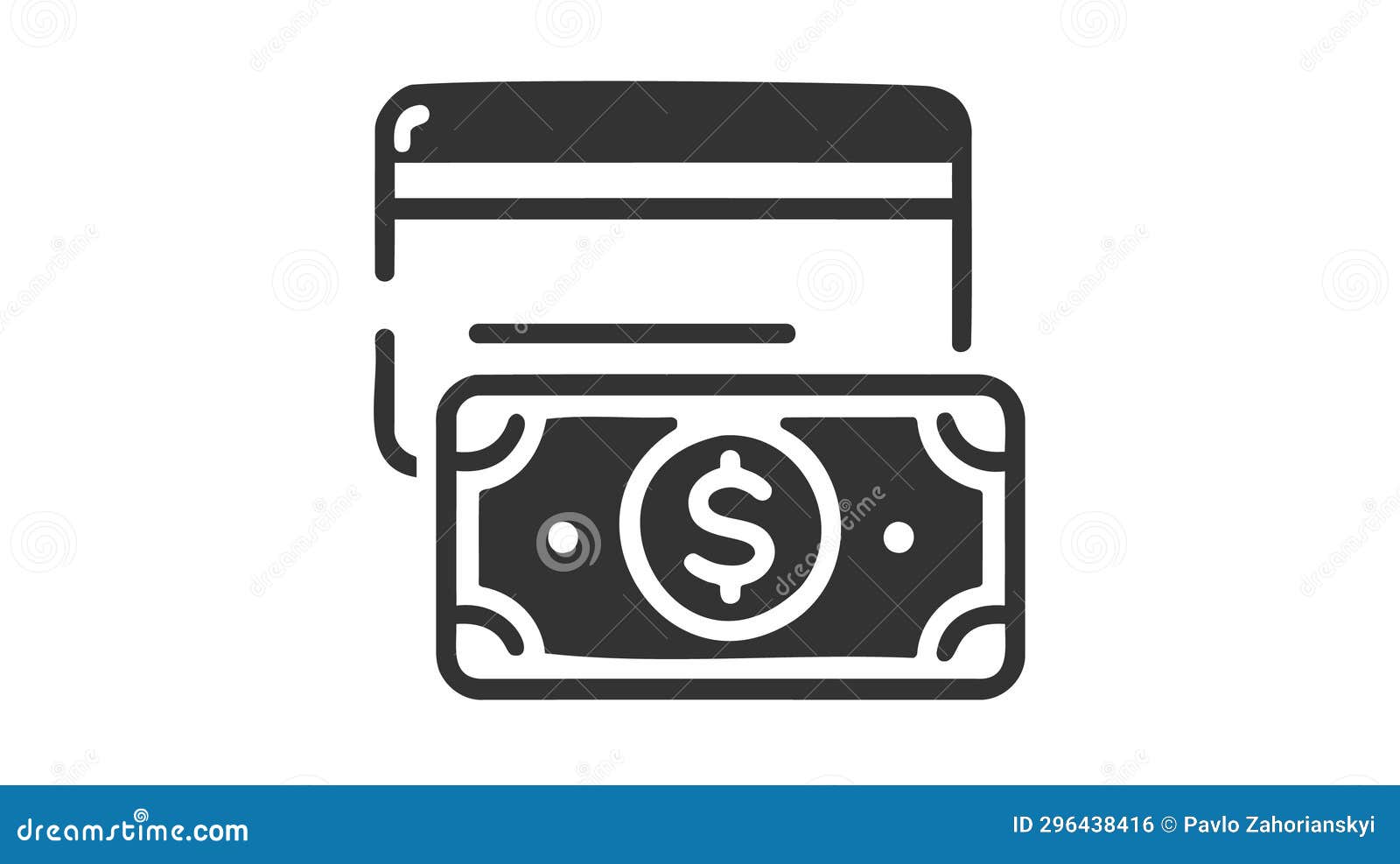 Pay Symbol, Logo Illustration. Editable Stroke Stock Vector ...