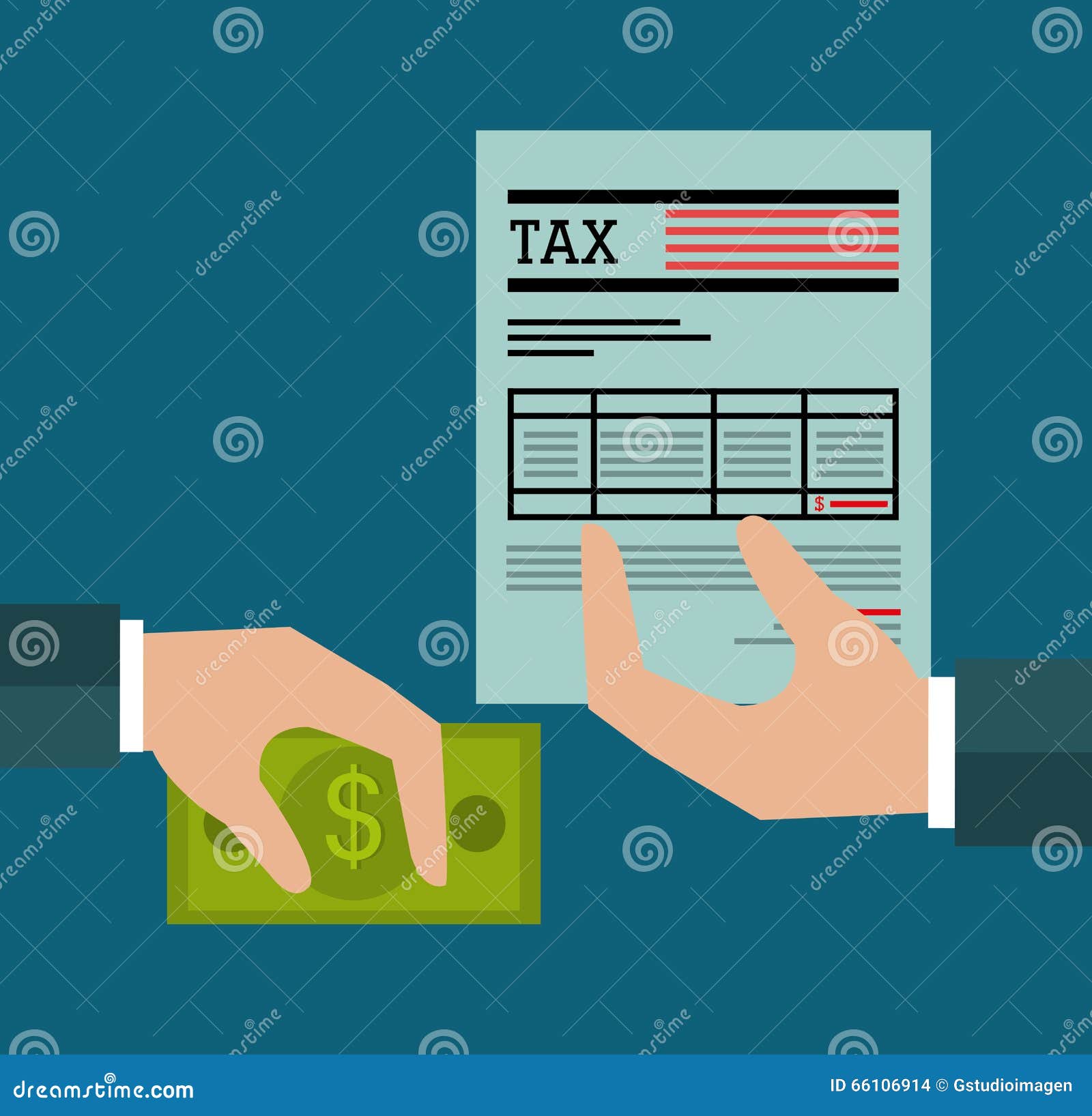 Pay taxes graphic stock illustration. Illustration of market - 66106914