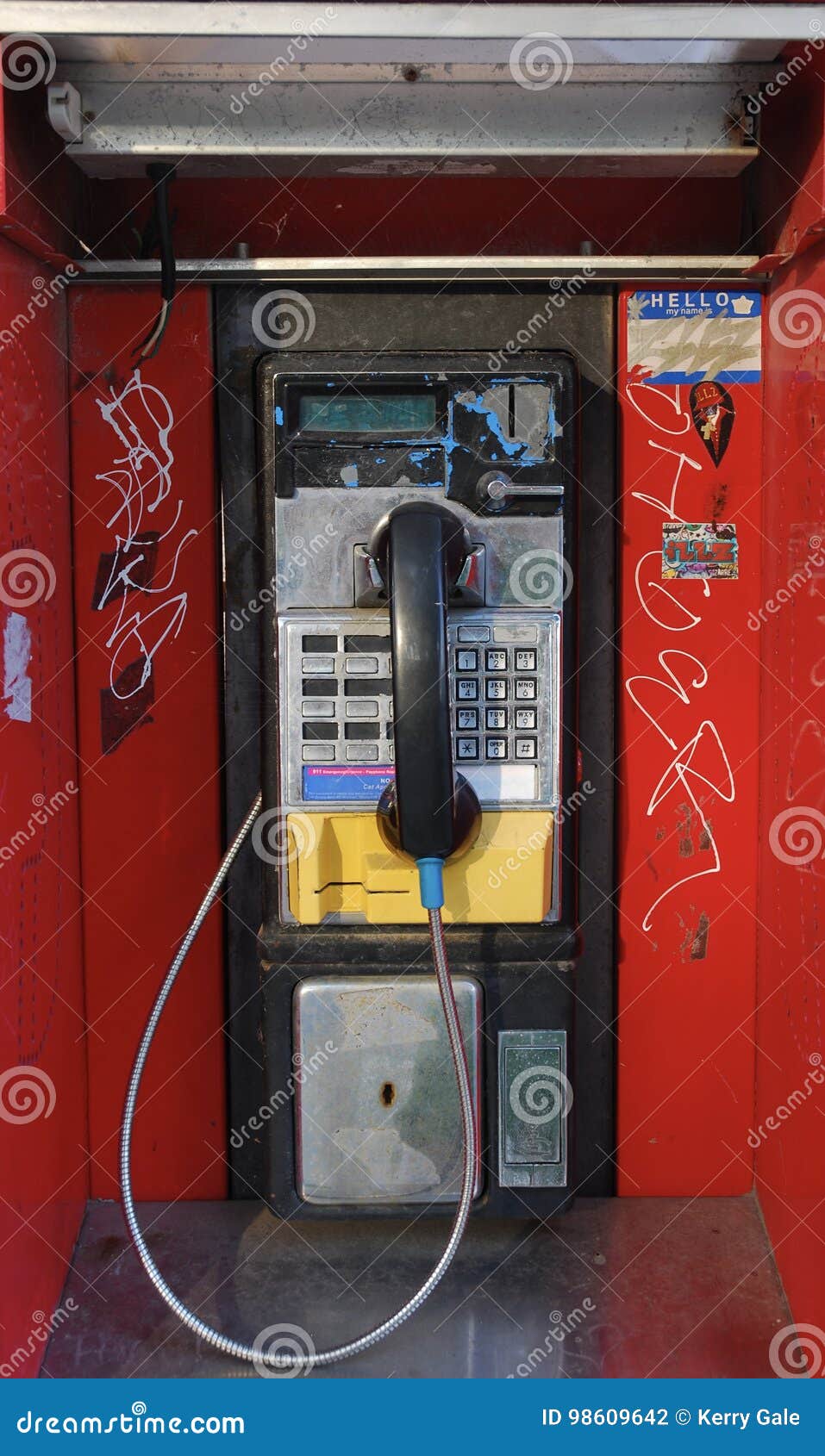 Pay Telephone editorial photography. Image of telephone - 98609642