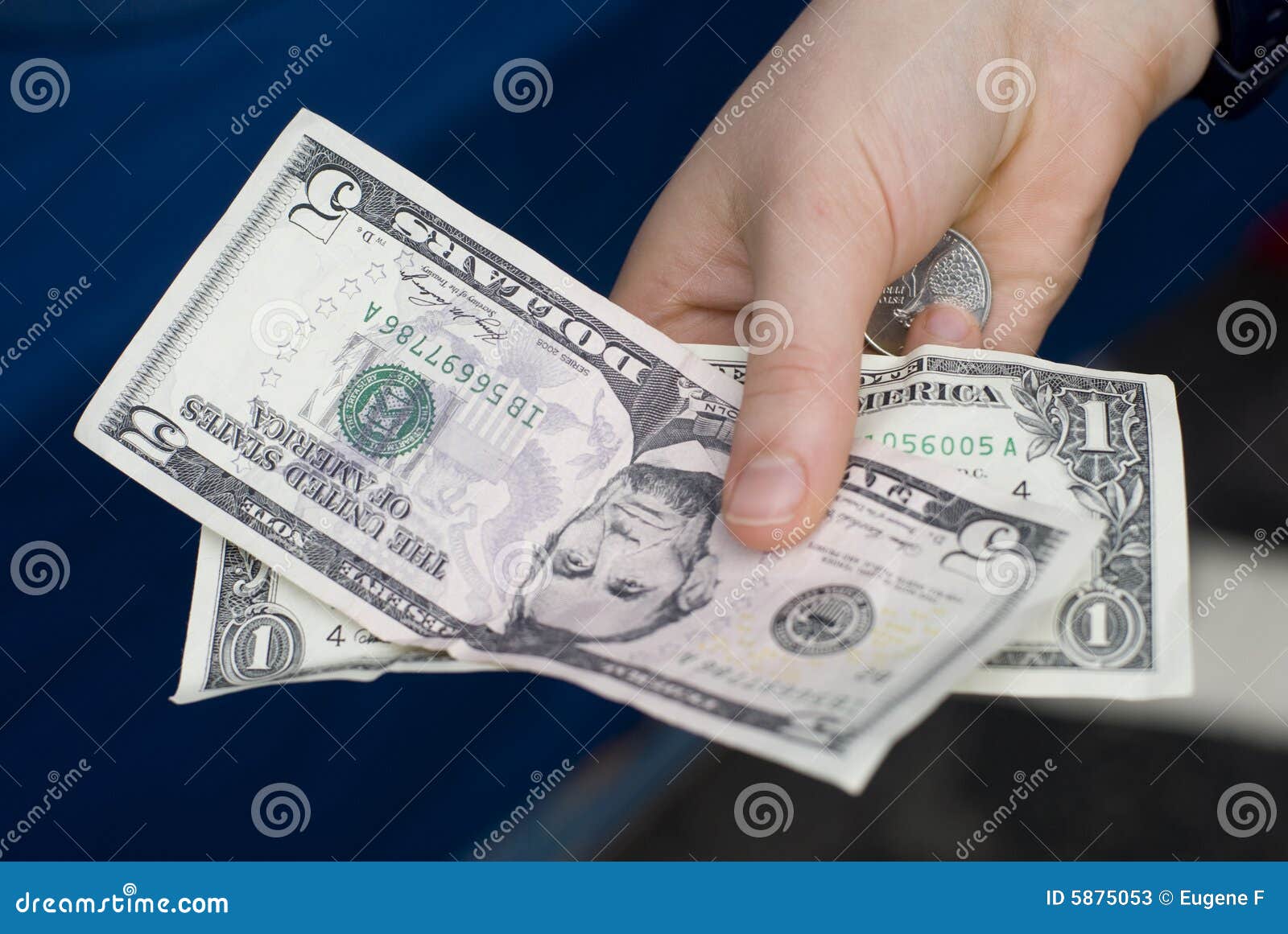 Pay Up stock image. Image of money, change, currency, bill - 5875053