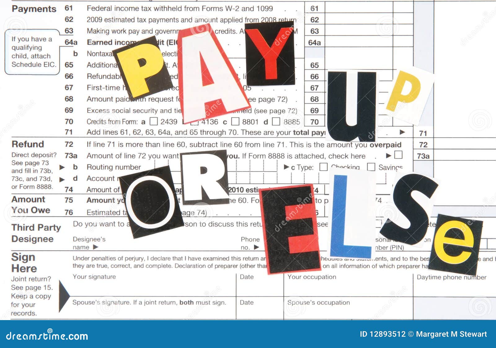 Pay up or else stock photo. Image of numbers, document - 12893512