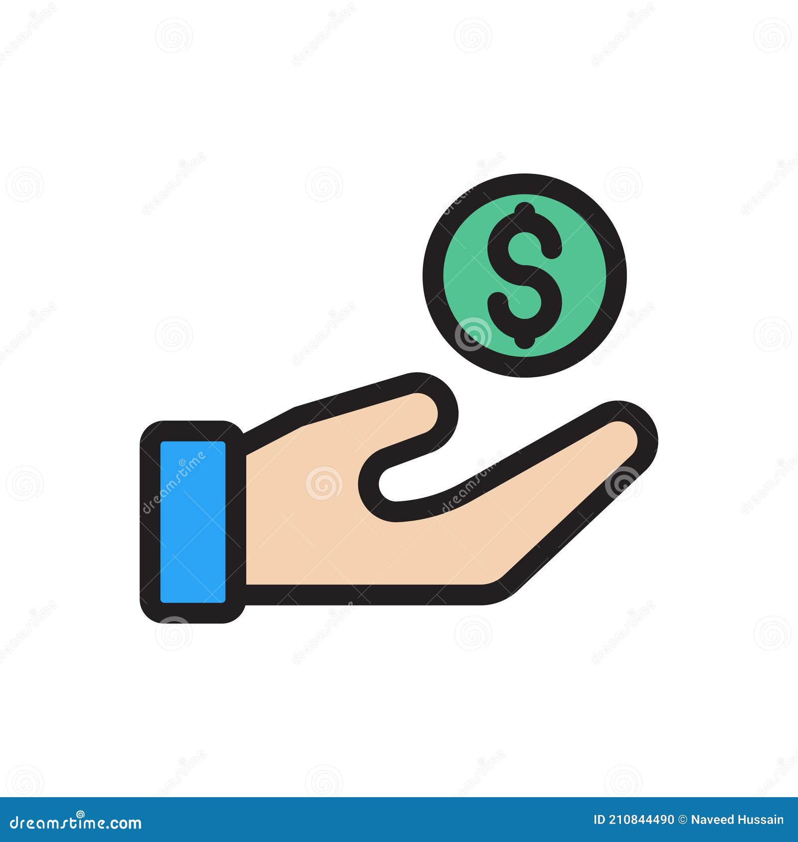 Pay stock vector. Illustration of save, vector, business - 210844490