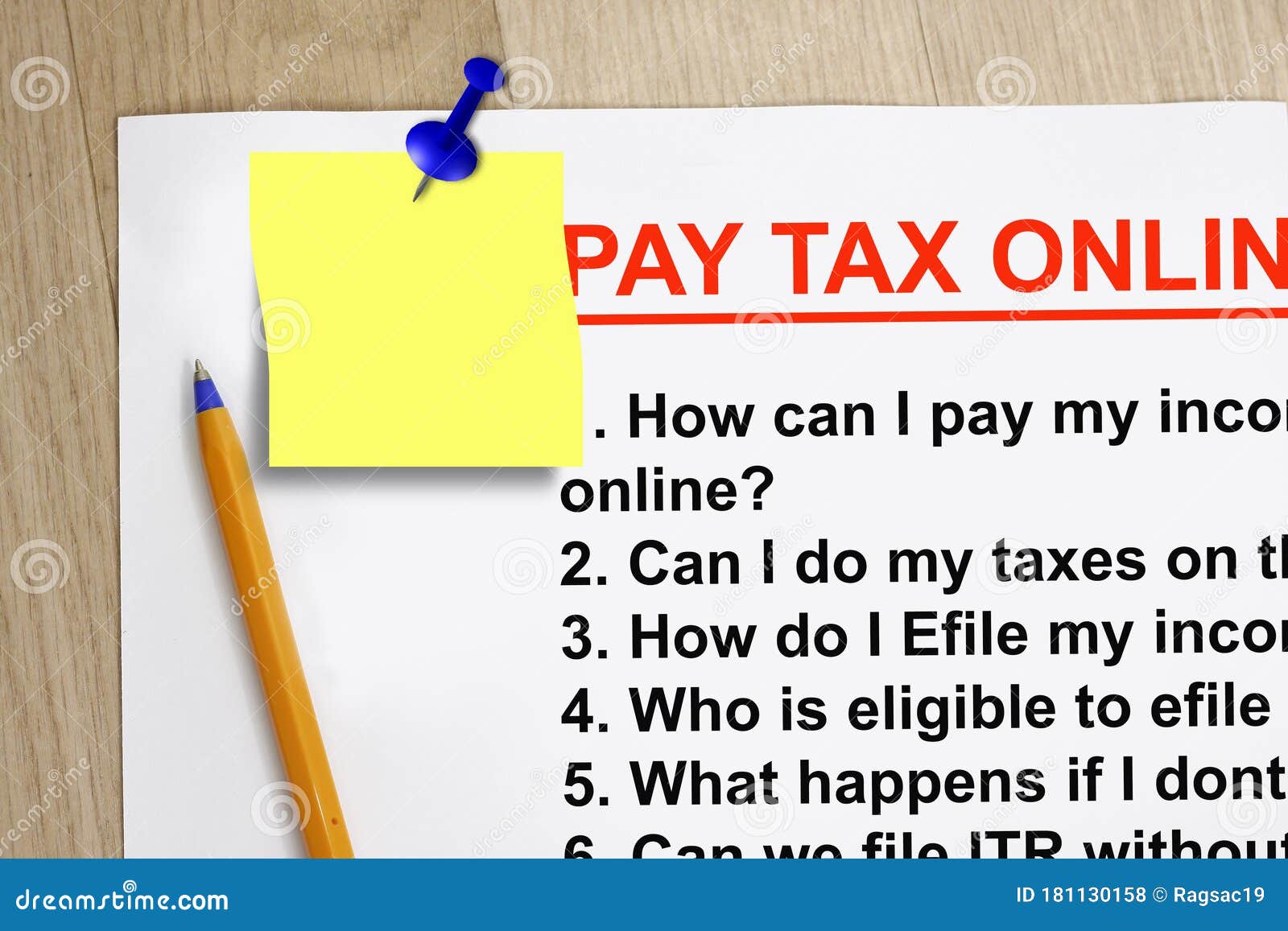 Pay Your Tax Online Concept Stock Photo - Image of legal, information ...