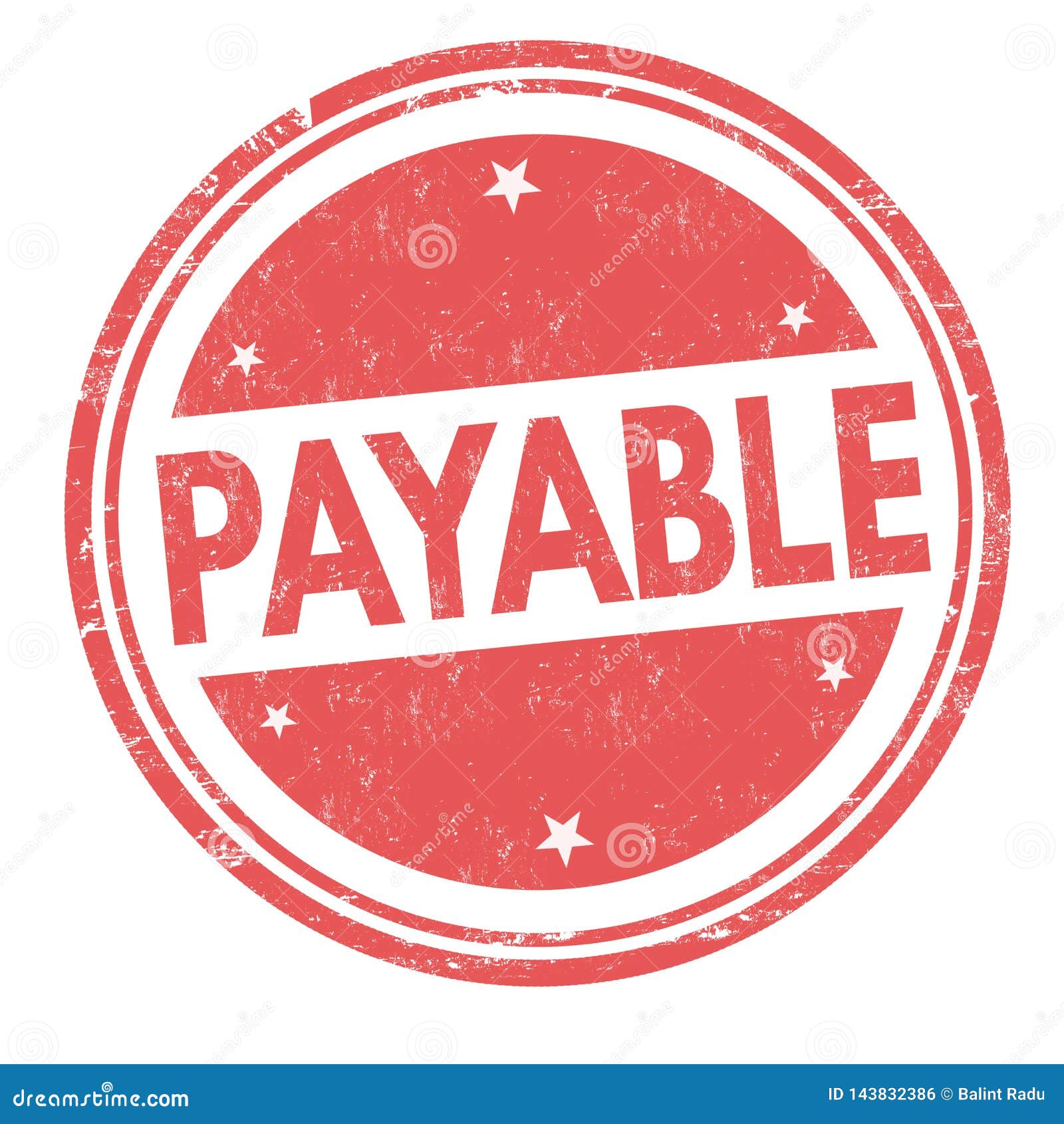 Payable sign or stamp stock vector. Illustration of conceptual - 143832386