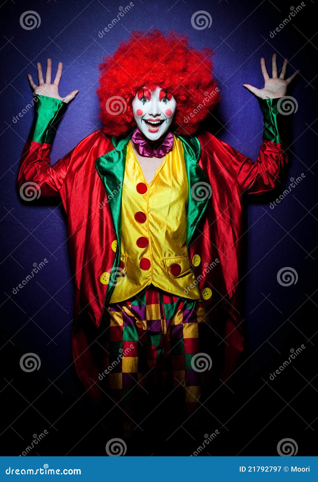 Payaso colorido imagen de archivo. Imagen de hembra, persona - 21792797