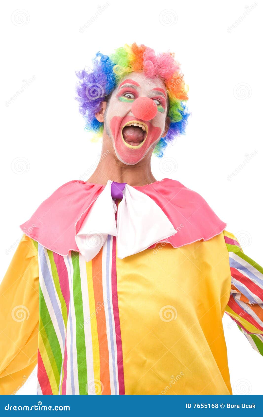 Payaso Divertido Y Colorido Foto de archivo - Imagen de truco, cara ...