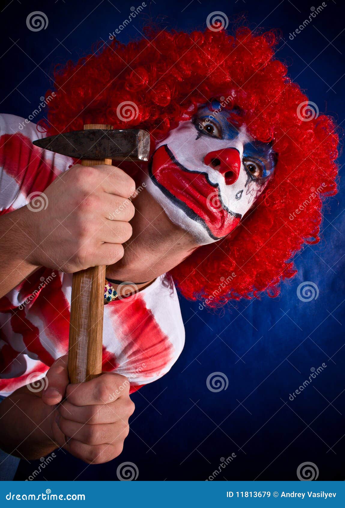 Payaso loco imagen de archivo. Imagen de payaso, brillante - 11813679