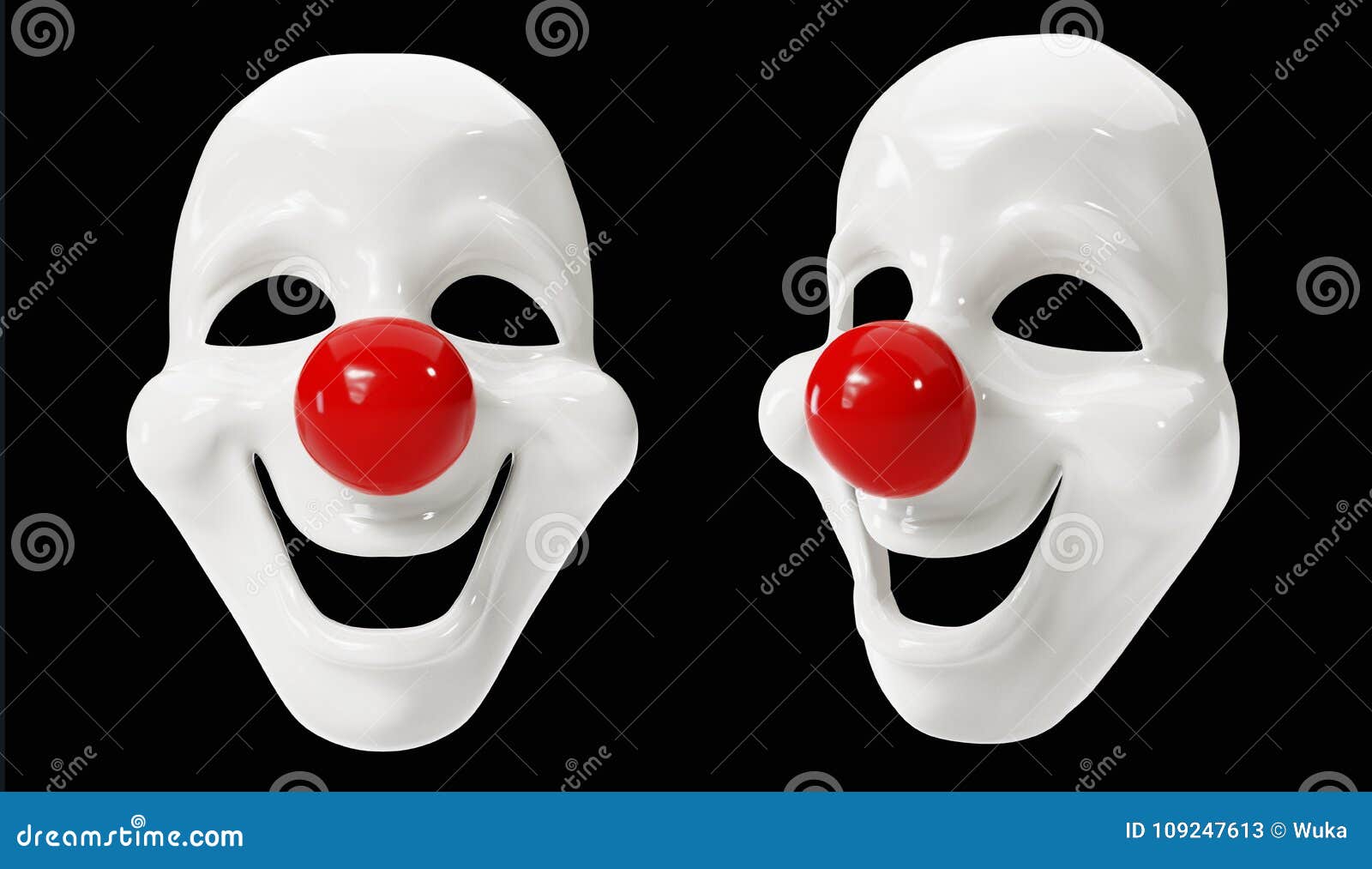 Payaso Masks stock de ilustración. Ilustración de festival - 109247613