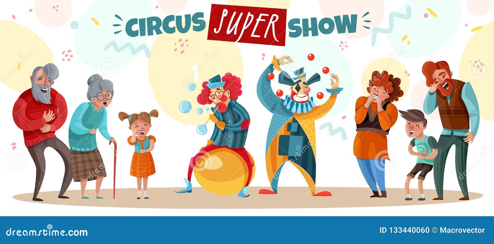 Payaso Show Illustration ilustración del vector. Ilustración de vector ...