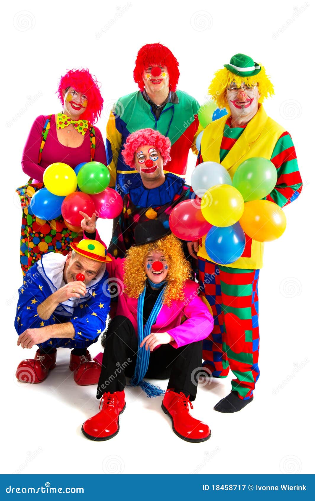 Payasos Felices Fotografía de archivo libre de regalías - Imagen: 18458717