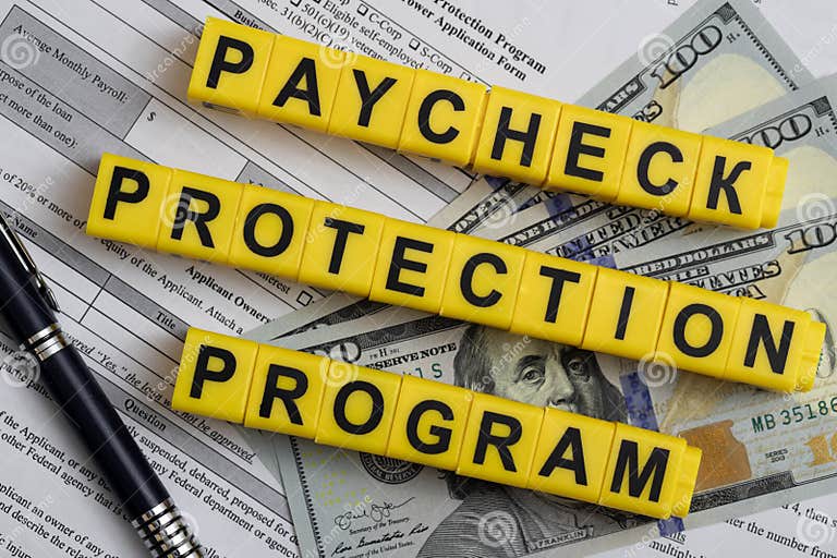 Paycheck Protection Program Borrower Application Form Stock Photo ...