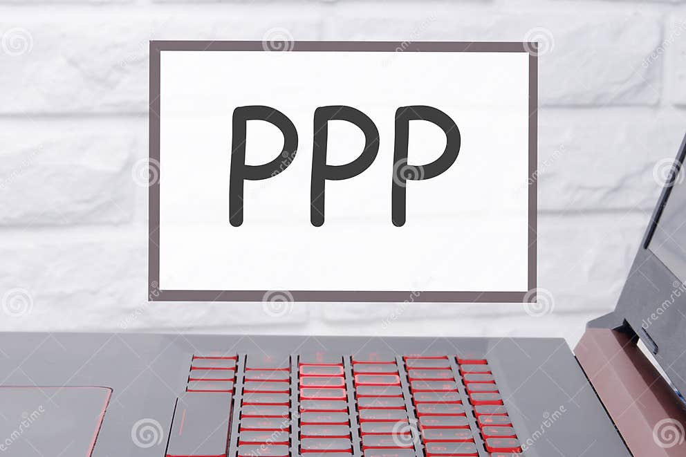 Paycheck Protection Program PPP an Inscription on a Magnetic Board ...