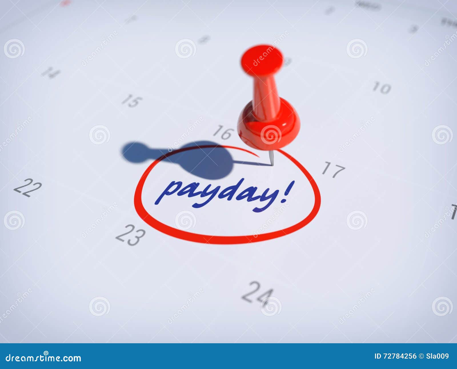 Payday calendar stock illustration. Illustration of overworked - 72784256