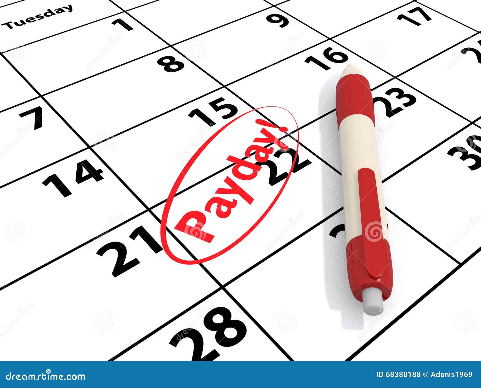 Payday due date stock photo. Image of finance, highlight - 68380188