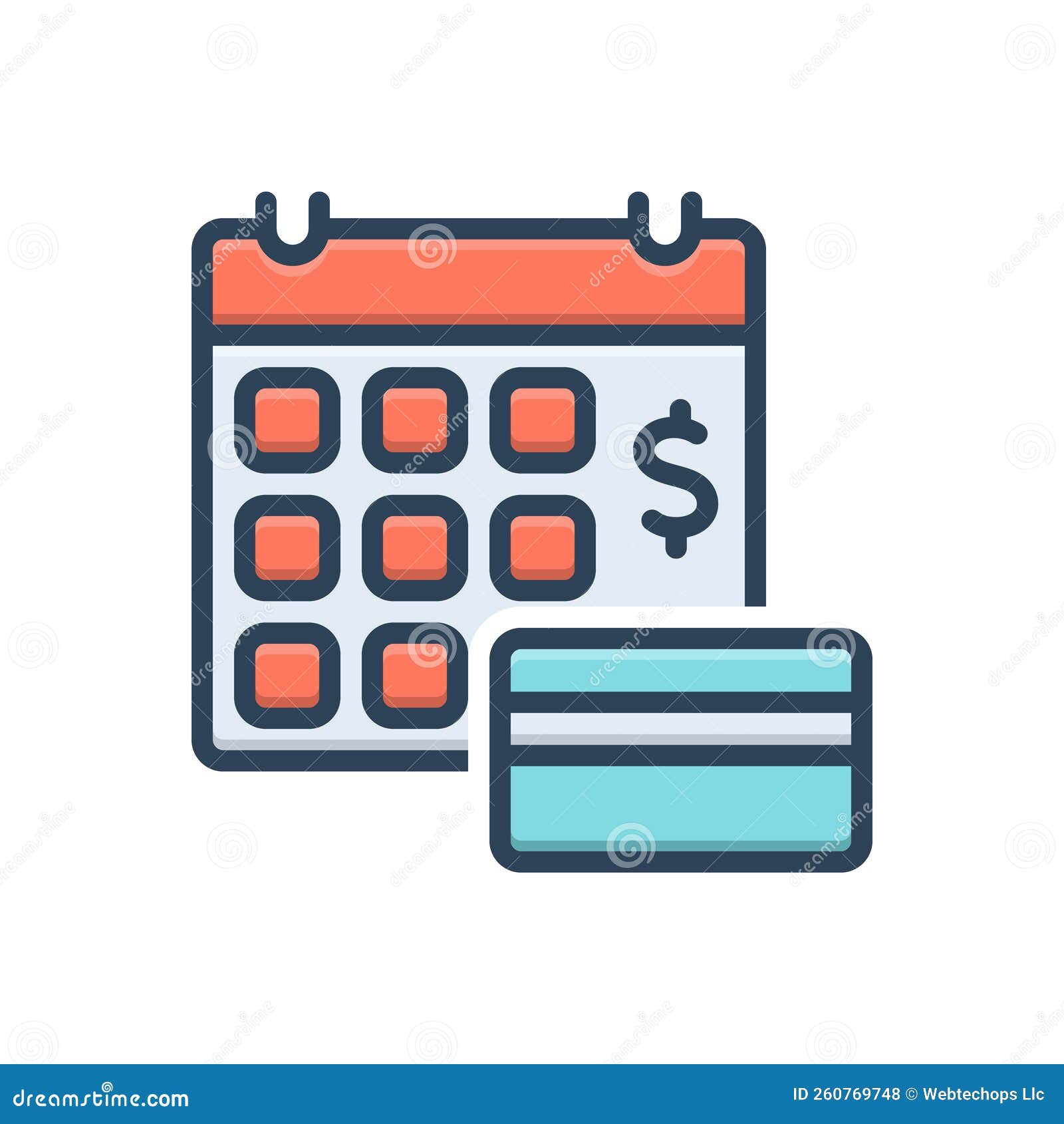 Color Illustration Icon for Payday, Paycheck and Income Stock ...