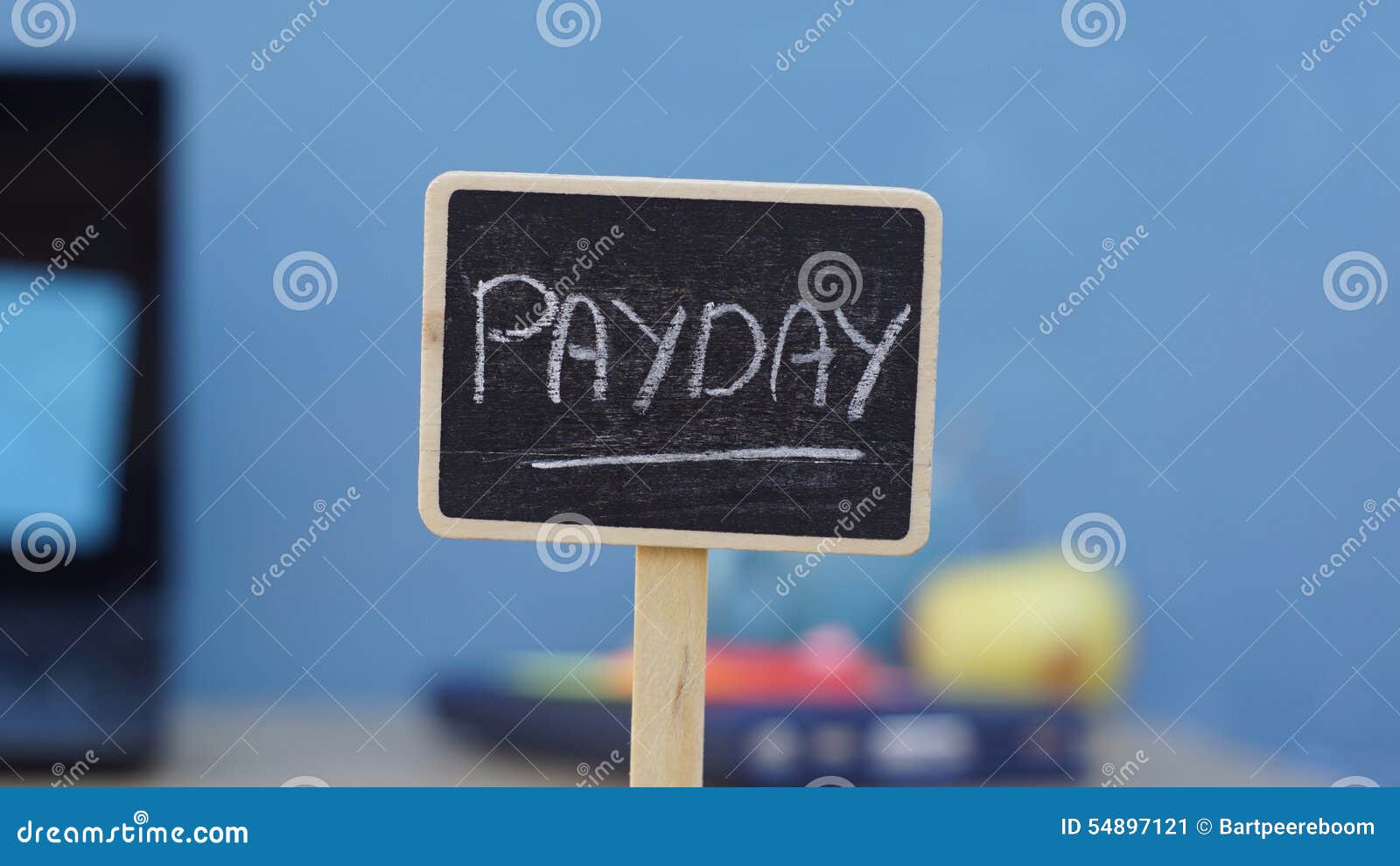 Payday written stock image. Image of hired, compensate - 54897121
