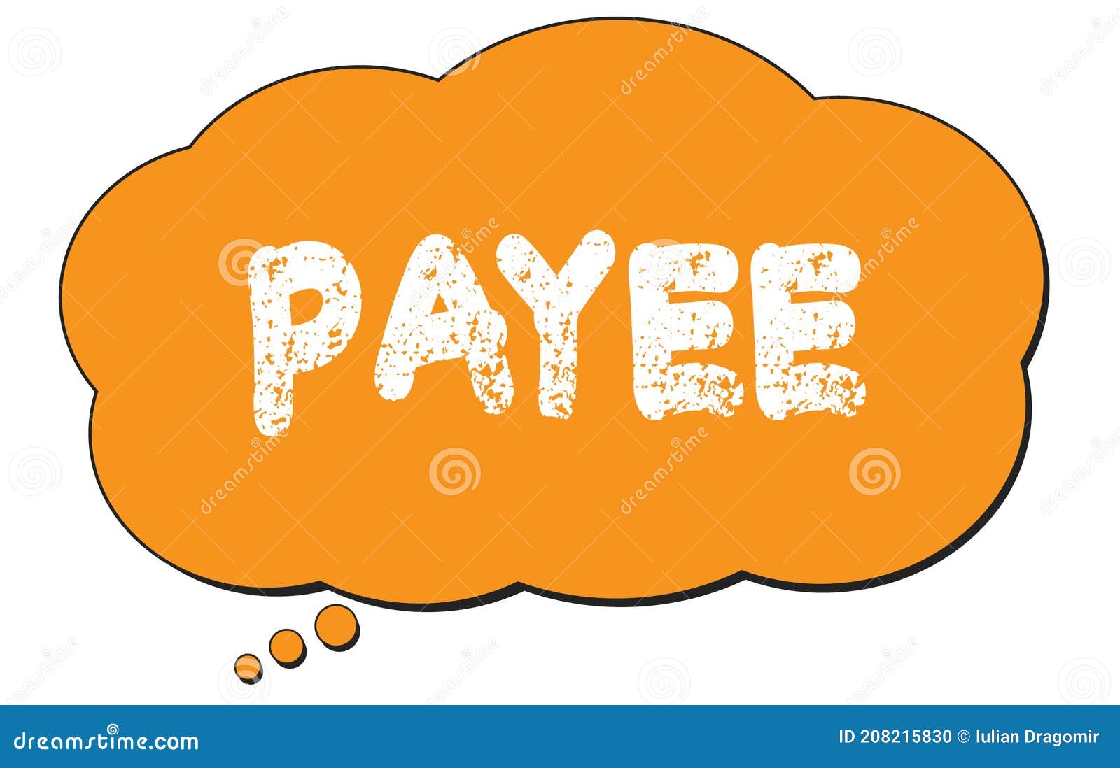 PAYEE Text On Red Orange Ribbon Stamp Royalty-Free Stock Photo ...