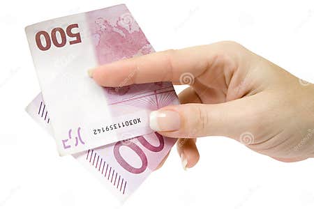 Paying 500 Euro stock photo. Image of giving, economics - 3694072
