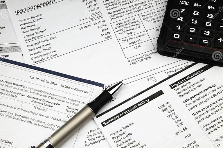 Paying Bills stock photo. Image of percentage, debit - 23033736