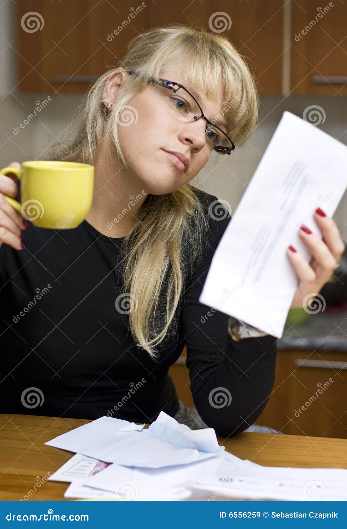Paying bills stock image. Image of analyze, domestic, debted - 6556259