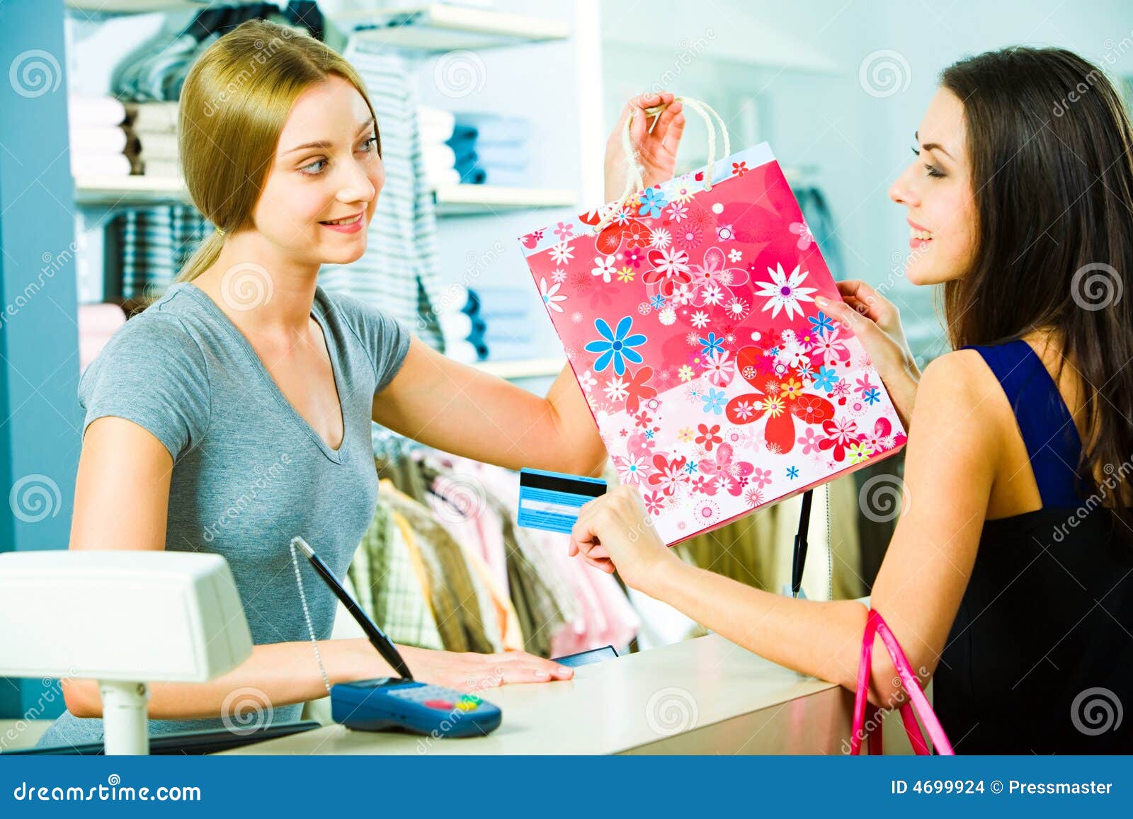 Paying for clothes stock photo. Image of clothes, colorful - 4699924