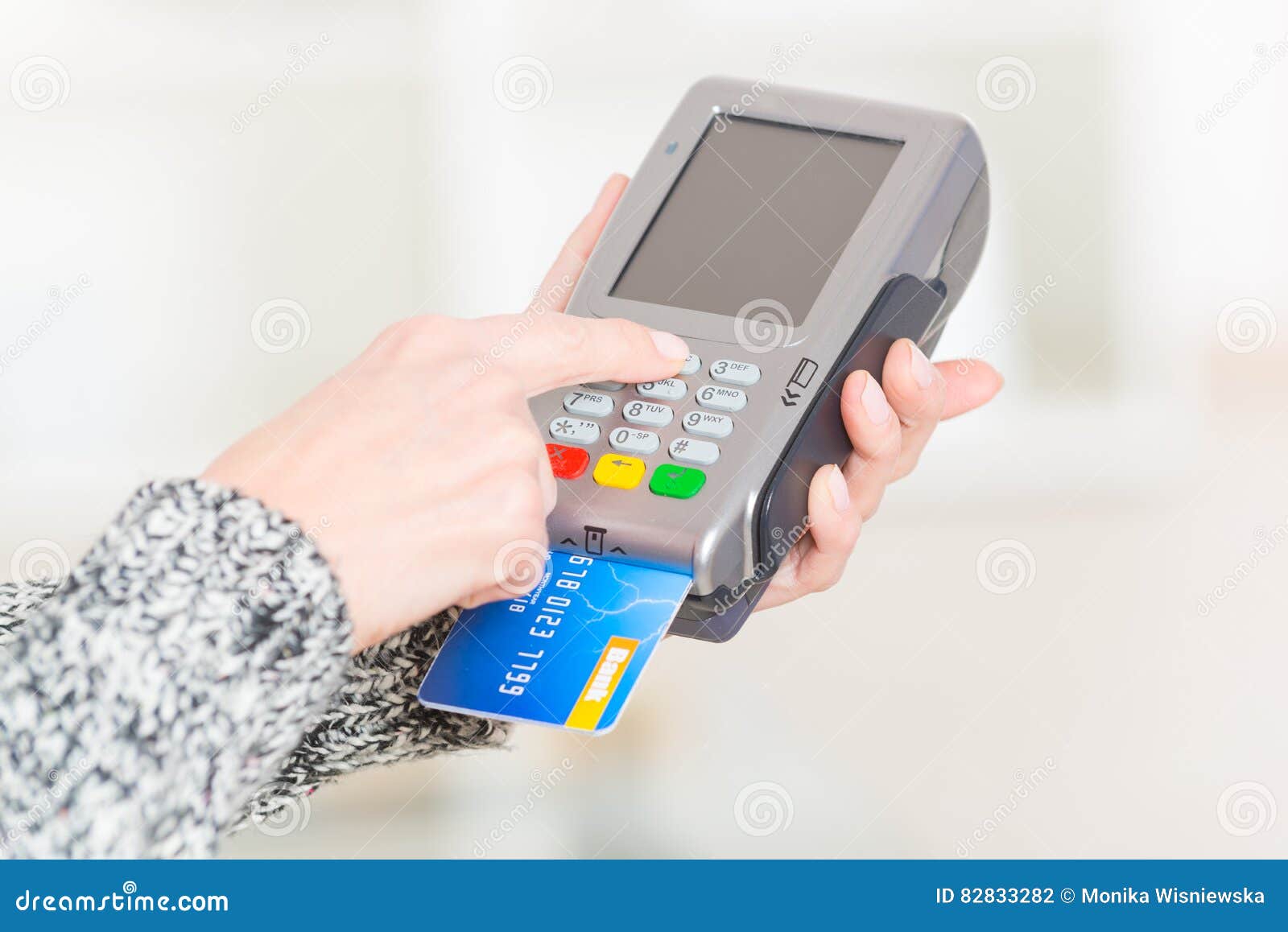 Paying with Credit or Debit Card Stock Photo - Image of customer ...