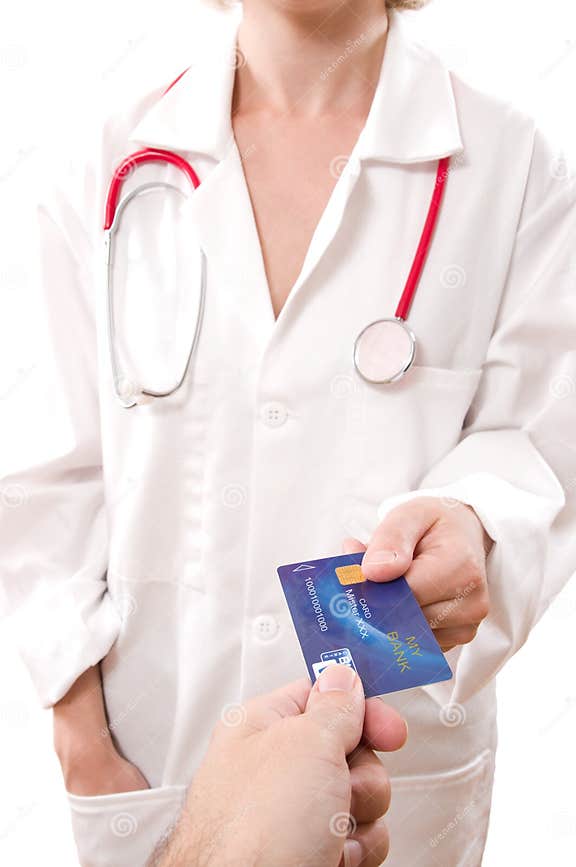Paying doctor stock image. Image of expense, people, medical - 16429785