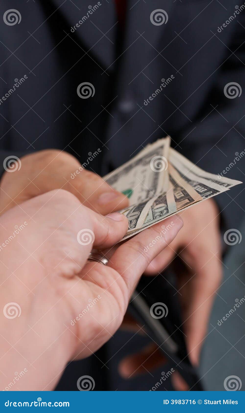 Paying dollars stock photo. Image of handing, holding - 3983716