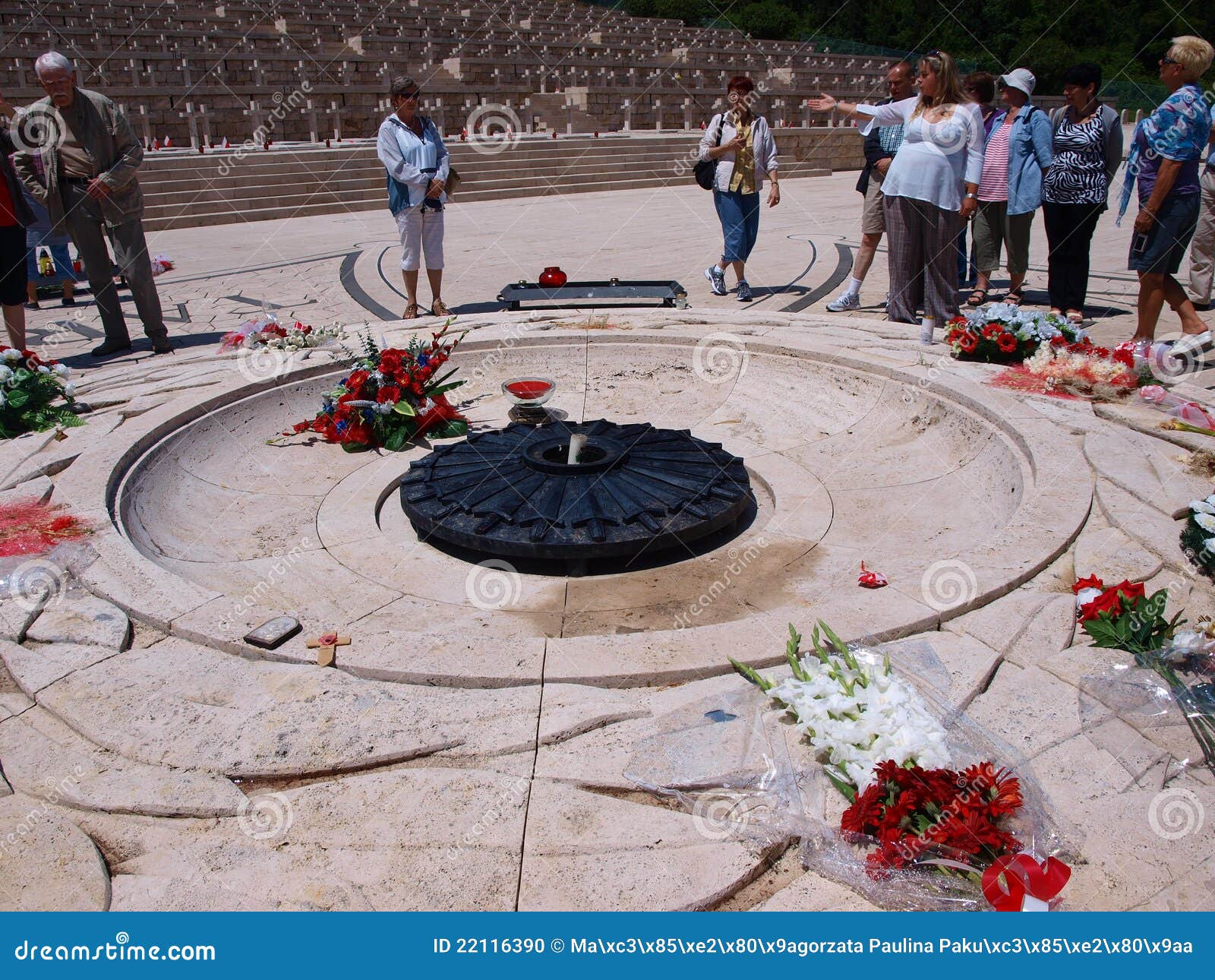 Paying Homage, Monte Cassino, Italy Editorial Image - Image of paying ...