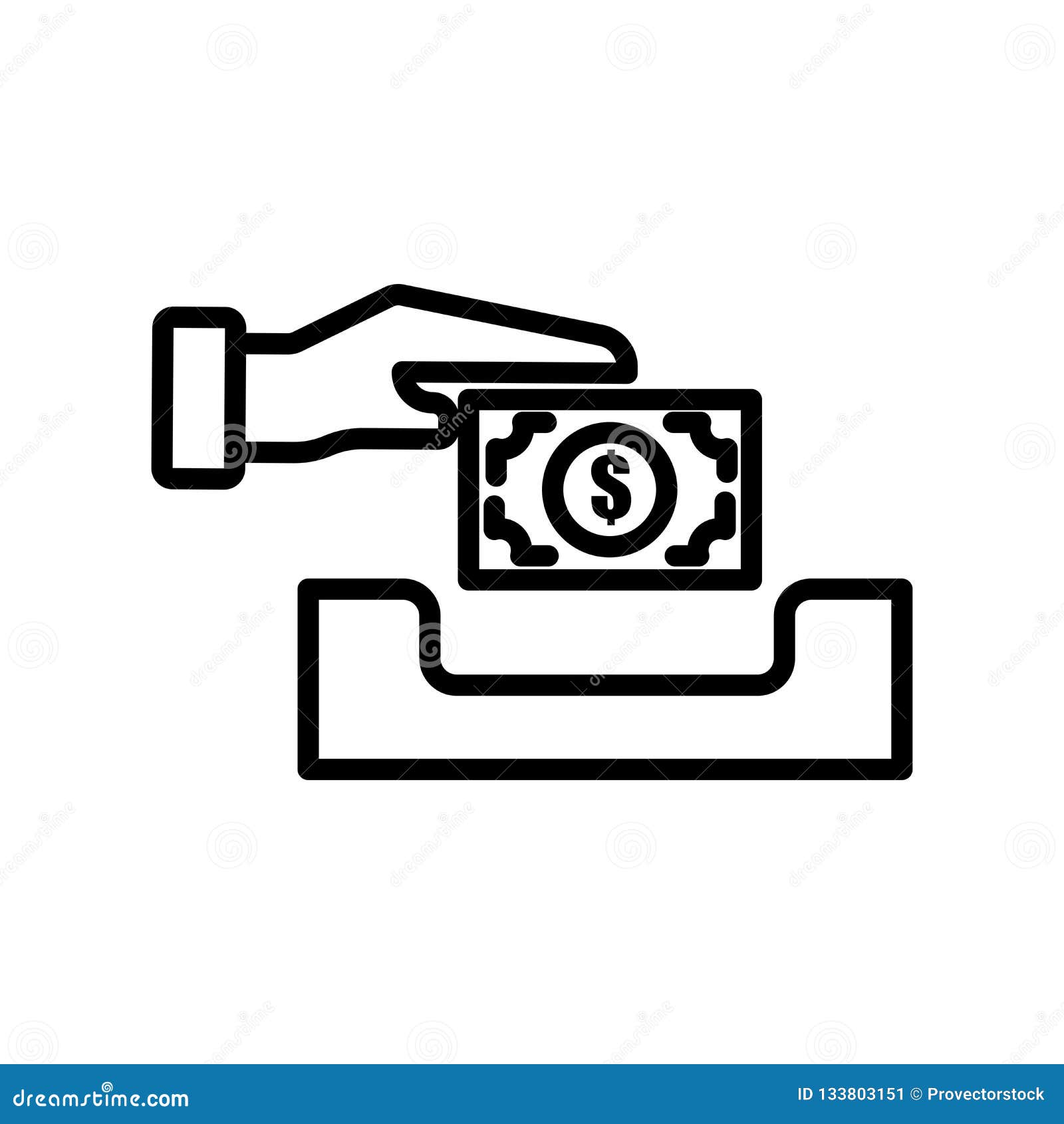 Paying Icon Vector Sign And Symbol Isolated On White Background ...