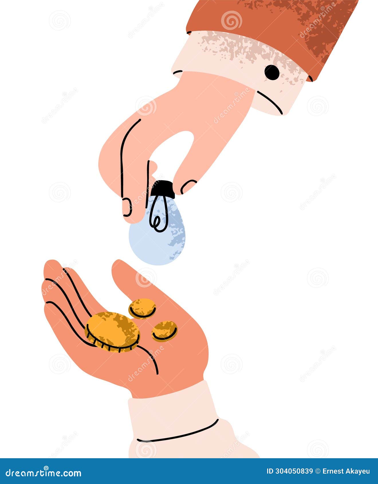 Paying Money for Creative Idea, Creativity, Buying Solution, Concept ...