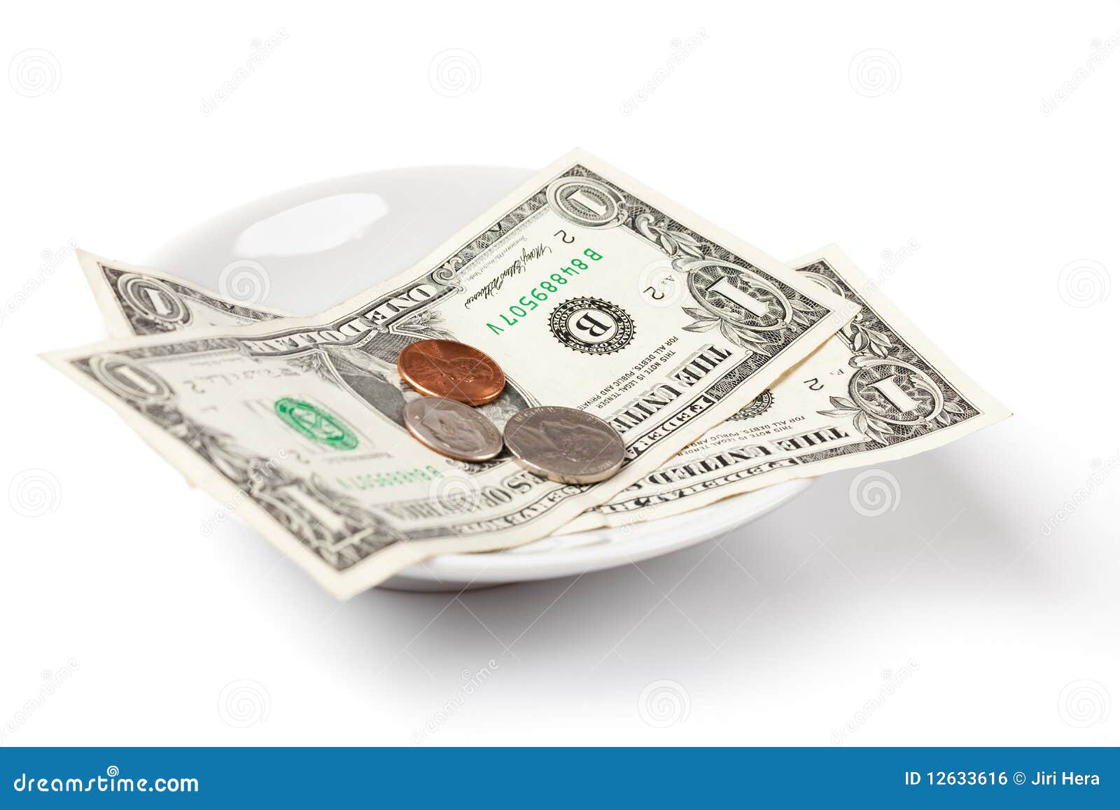 Paying by money on plate stock photo. Image of banking - 12633616
