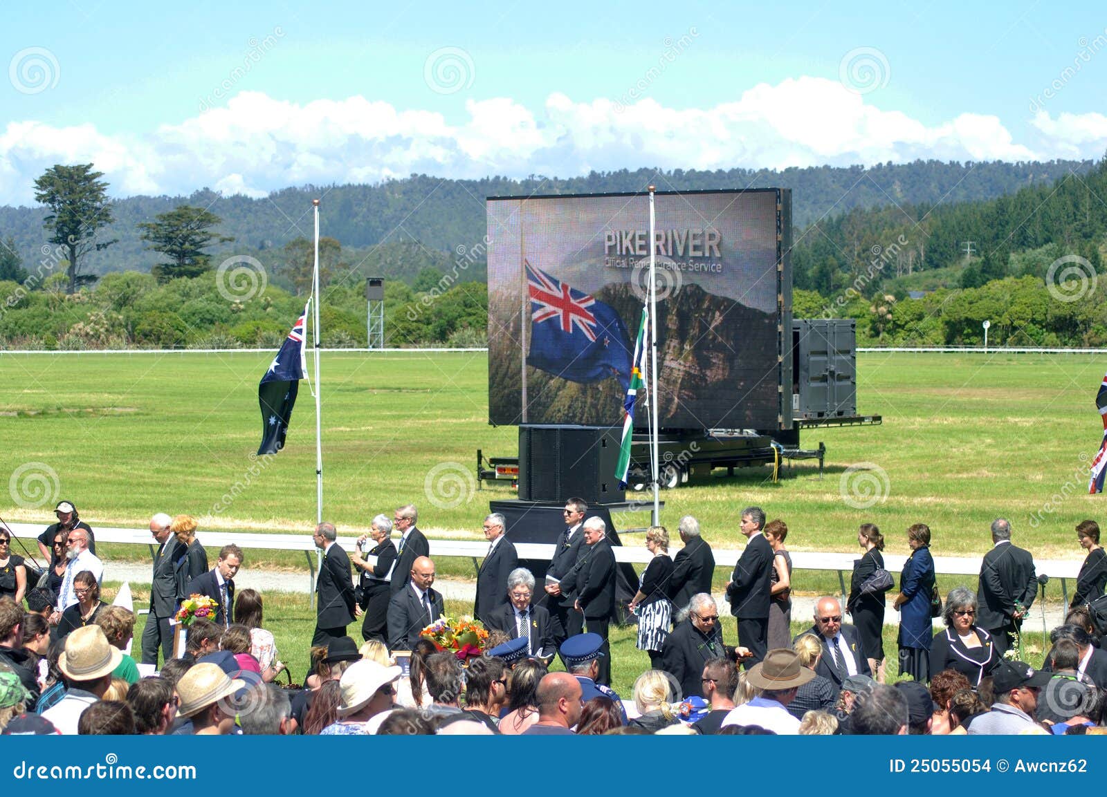 Paying respects editorial stock image. Image of males - 25055054
