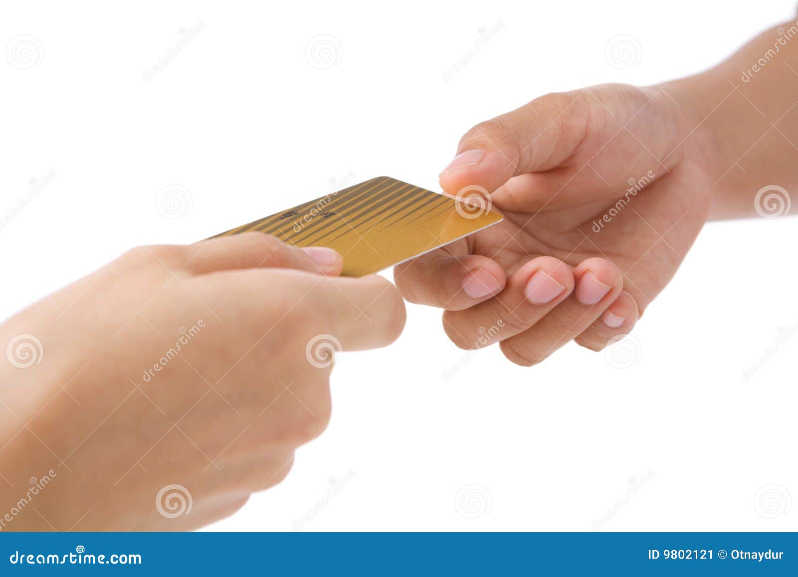 Paying Using Gold Credit Card Stock Image - Image of debit, golden: 9802121