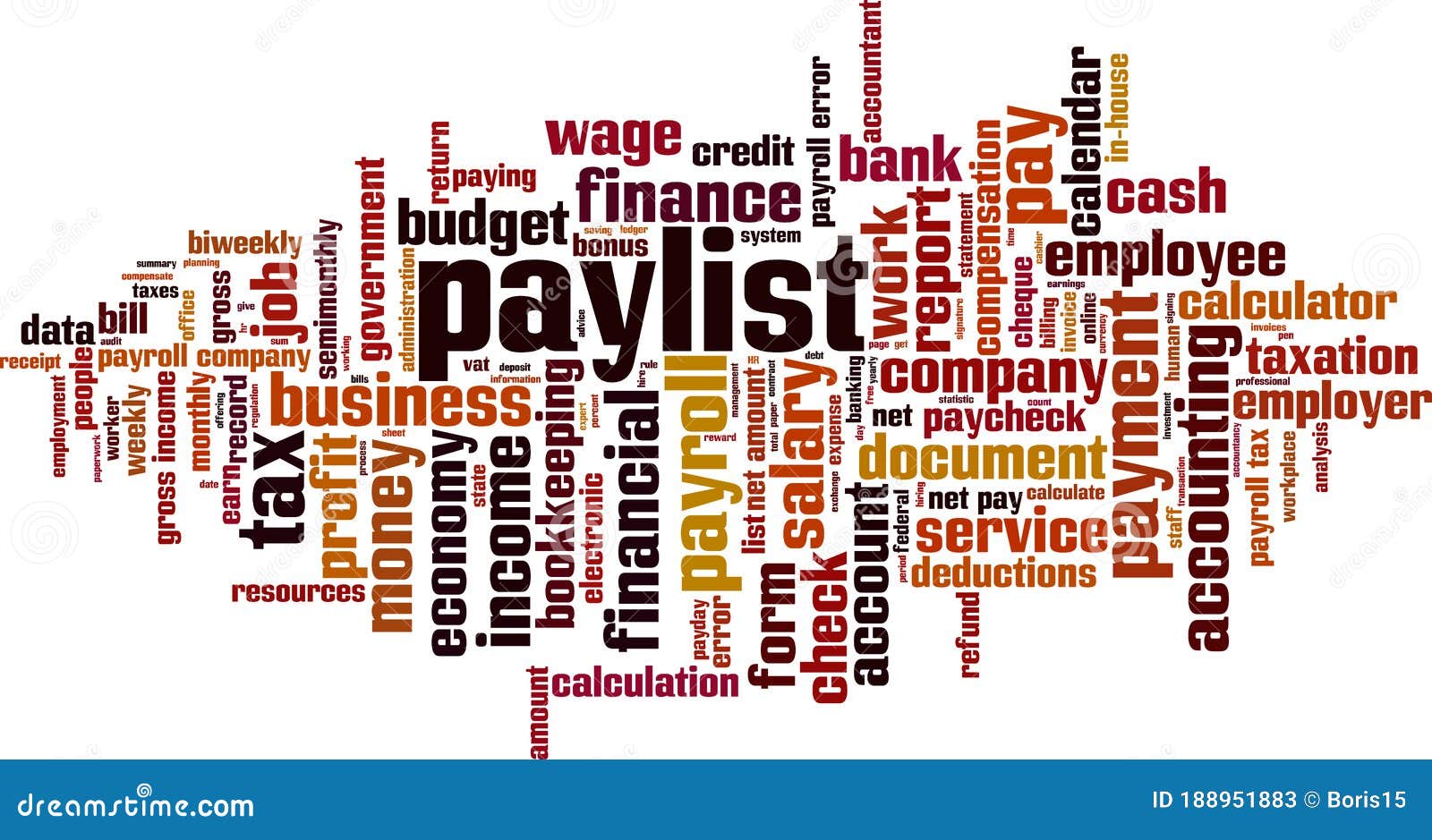 Paylist word cloud stock vector. Illustration of accounting - 188951883