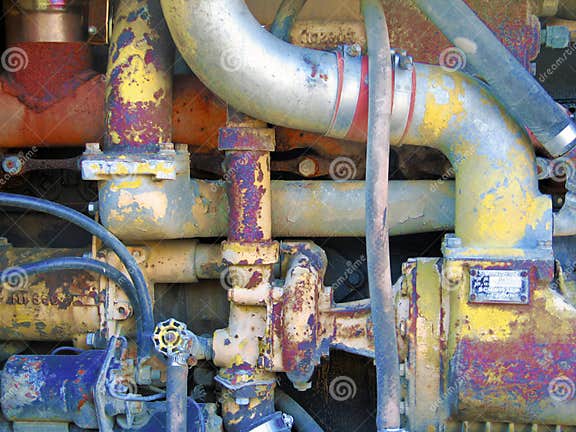 Payloader Engine View stock photo. Image of bolt, payloader - 1440796